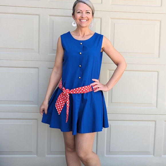 Vintage | Dresses | 96s 1970s Mod Mini Dress Dropped Waist Shift M ...